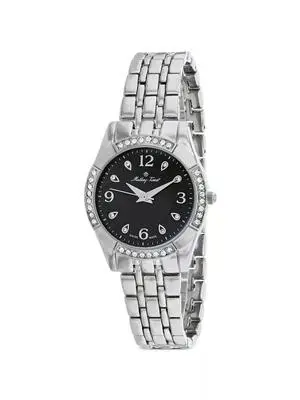 MATHEY TISSOT Fleury Crystal-embellished 28mm Watch - Black