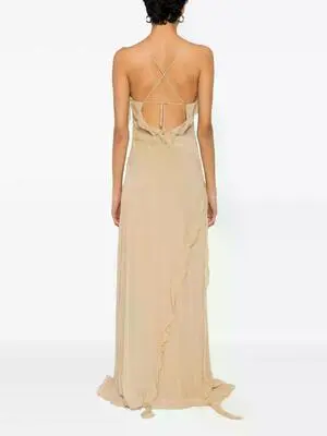 ANIYE BY Marian Ruffled Maxi Dress - Neutrals