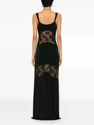 ANIYE BY Floral-pattern Maxi Dress With Lace Paneling