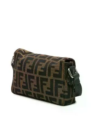 Fendi 2000-2010 Zucca Canvas Selleria Crossbody Bag