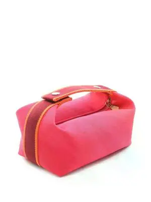 Hermès 2010-2026 Small Toile Bride A Brac Case Handbag - Pink