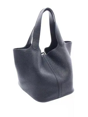 Hermès Clemence Picotin Lock 22 Handbag - Black