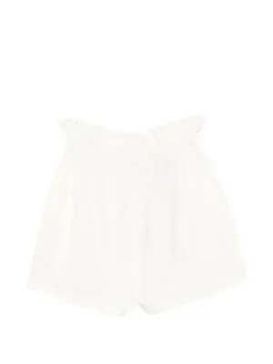 JIL SANDER Paperbag-waist Drawstring Shorts - White