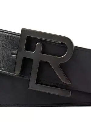 Ralph Lauren Purple Label Logo Buckle Leather Belt