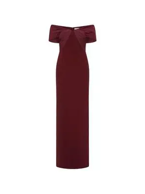 Rebecca Vallance Off-shoulder Cava Dress - Red