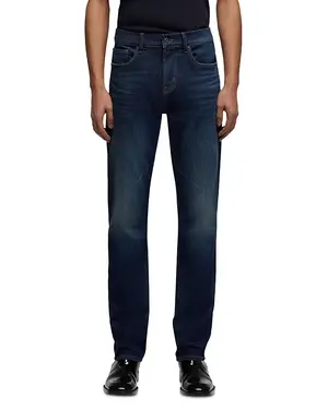 7 For All Mankind Slimmy Slim Straight Fit Jeans - Loom
