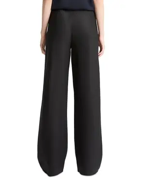 Vince Collette Linen Bias Pants - Black