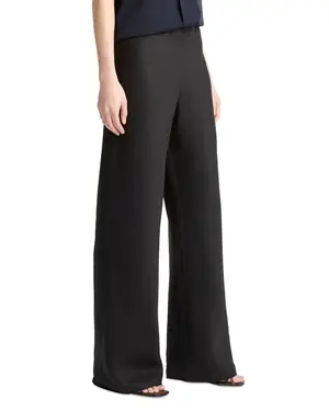 Vince Collette Linen Bias Pants - Black