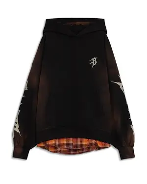BARROW Tarot Logo Graphic Hoodie - Black