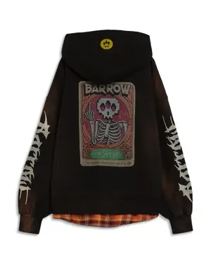 BARROW Tarot Logo Graphic Hoodie - Black