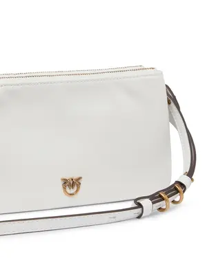 Pinko Double Mini Leather Crossbody - Zq