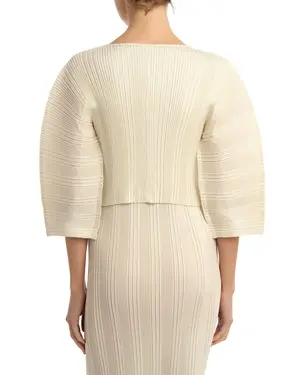 Issey Miyake Rib Pleats Cardigan