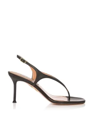 AQUAZZURA Bikini Thong Sandals - Espresso