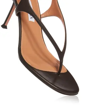 AQUAZZURA Bikini Thong Sandals - Espresso