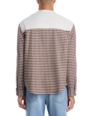 MAISON MARGIELA Long Sleeve Check Pocket Shirt