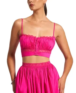 Fuchsia Crop Tops