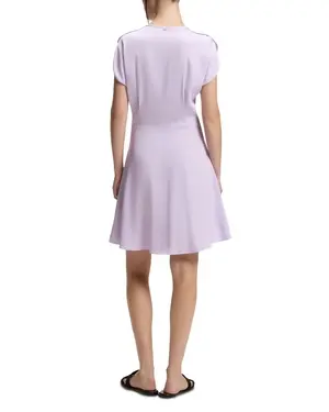BOSS Devari Crisscross Front Dress - Open Prple