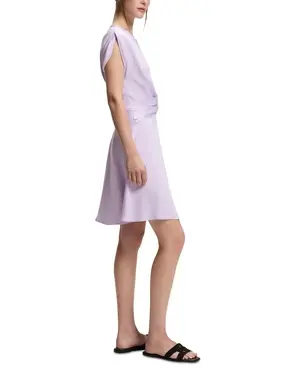 BOSS Devari Crisscross Front Dress - Open Prple