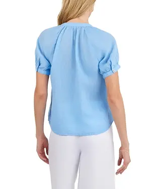 Bella Dahl Short Sleeve Linen Shirt