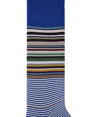Paul Smith Odd Stripe Crew Socks - Cobalt