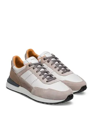 Magnanni Bravo Suede Sneakers - White
