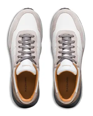 Magnanni Bravo Suede Sneakers - White
