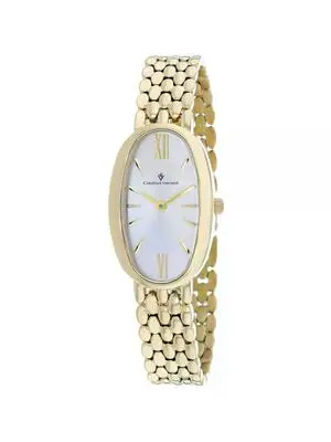 CHRISTIAN VAN SANT Lucia 31mm Oval Watch With Roman Numerals - Silver
