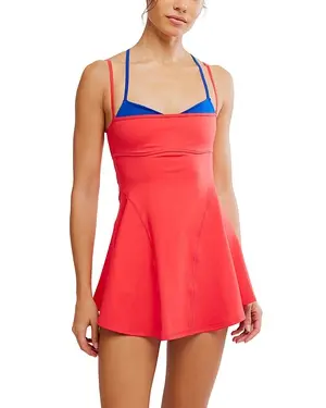 Free People Baseline Tennis Dress - Grapefruit