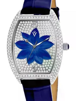 CHRISTIAN VAN SANT Lotus Crystal Tonneau Watch