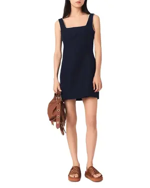 Maje Square Neck Mini Dress