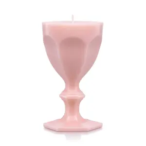 THE MARTHA, BY BACCARAT Baccart Harcourt Glass Candle - Pink