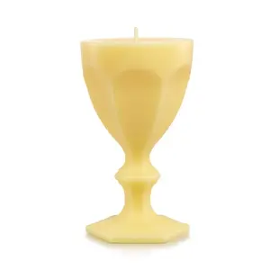 THE MARTHA, BY BACCARAT Baccart Harcourt Glass Candle Yellow