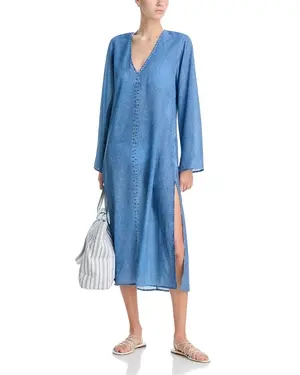 Rag & Bone Miramar Crinkle Swim Cover Up Dress