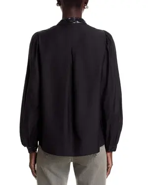 Kobi Halperin Harper Sequinned Embroidered Blouse