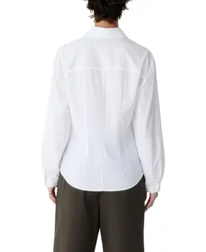 CALLAS MILANO Lucia Lantern Sleeve Shirt - White