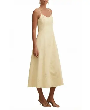 EVER NEW Tiffany Embroidery Sequin Midi Dress