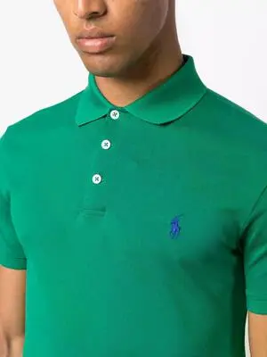 Polo Ralph Lauren Stretch-cotton Polo Shirt With Signature Pony Motif - Green