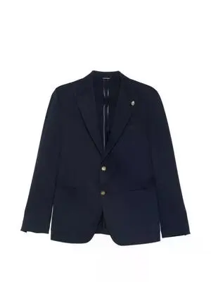 DANIELE ALESSANDRINI Peak-lapel Patch-pockets Blazer
