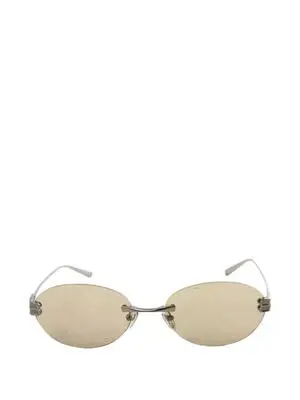 Balenciaga Oval-frame Sunglasses - Silver