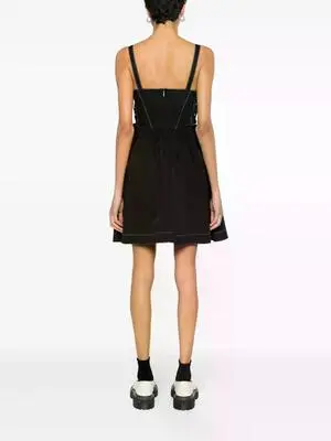 Pinko Lace-up Cotton Minidress