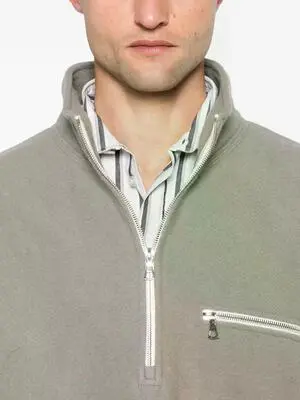 RIER Virgin Wool Half-zip Sweatshirt - Grey