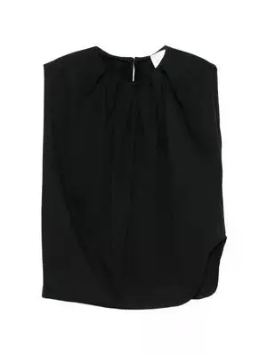 NUDE Pleated Sleeveless Blouse