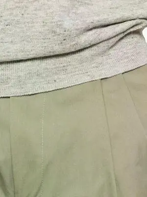 AMARANTO Pleated Front Trousers - Green
