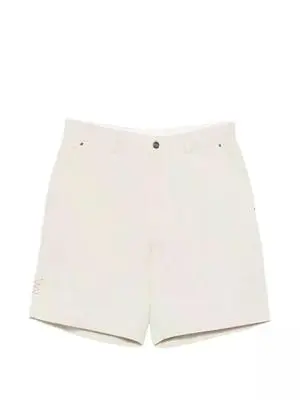 AMARANTO Embroidered Detail Shorts - Neutrals