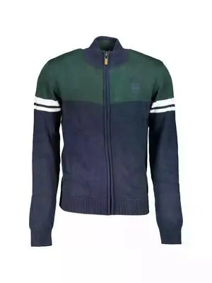 GIAN MARCO VENTURI VINTAGE Colour-block Sweatshirt With Striped Sleeves