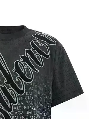 Balenciaga Graphic-print T-shirt - Grey