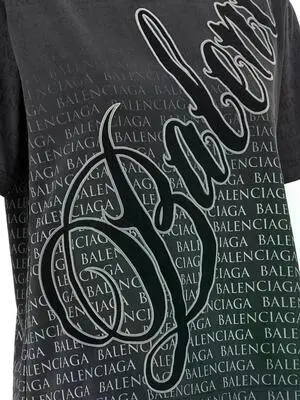 Balenciaga Graphic-print T-shirt - Grey