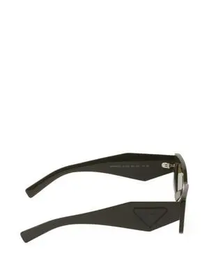 Prada Sunglasses With Triangle Logo - Green
