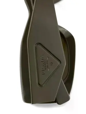 Prada Sunglasses With Triangle Logo - Green