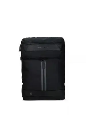 PIQUADRO Leather-trimmed Panelled Backpack